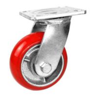 China 8 Inch Polyurethane Caster Wheel Cast Iron Casters Heavy Casters for sale