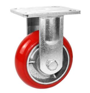 China 8 Inch Heavy Duty Industrial Trolley Wheels Pu Castor Wheel  Iron Wheels for sale