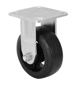China 4 Inch Heavy Duty Castors Rubber Caster Wheels Iron Casters for sale