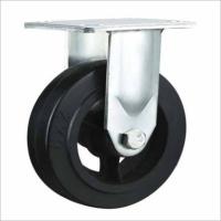 China 5 Inch Heavy Duty Caster Rubber Caster Wheels Iron Wheels for sale