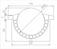 China Ball Transfer Unit Heavy Duty Push Fit Ball Wheel SP-45 for sale