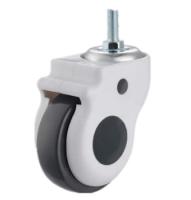 China threaded stem swivel TPR medical castors 3 inch for sale