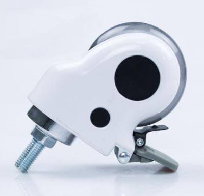 China TPR medical equipment castor wheels 100mm for sale