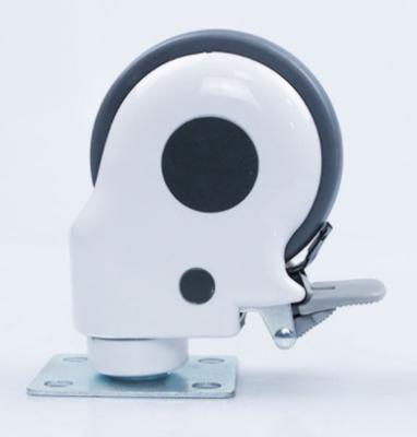 China TPR swivel hospital caster with brakes 5 inch for sale