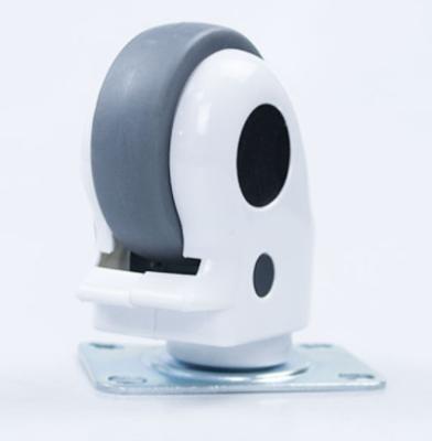 China Swivel Caster Wheels Hospital Bed Wheel Rubber Caster Medical Bed 4 Inch for sale