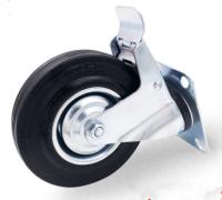China 5 Inch Locking Casters Lockable Caster Wheels Locking Swivel Casters 125mm for sale