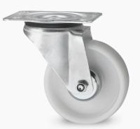 China 5 Inch White Nylon Trolley Wheels Nylon Castors Swivel Wheels 200kgs for sale