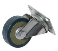 China grey rubber caster  for trolley apparatus castors 3'' for sale