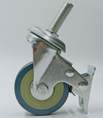 China Apparatus Castor Swivel Stem Casters Screw Casters For Ping Pong Table 3in for sale