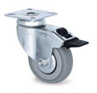 China Locking Wheels Small Caster Rubber Casters Furnture Castors 5 In for sale