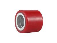 China Pallet jack PU roller load wheels 80*60mm for sale