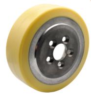 China drive wheel for electric pallet truck PU on steel casters 200mm for sale