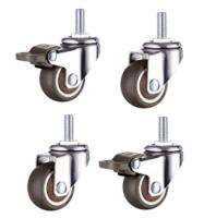 China Small Tiny Rubber Caster For Medical Trolley Cart for sale