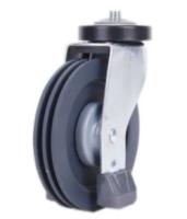 China Escalator Trolley Caster Supermarket Cart Trolley Wheels 5 Inch for sale