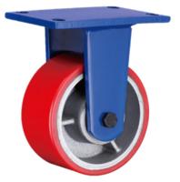 China Polyurethane Wheel On Cast Iron Super Heavy Duty Castors 1800kgs 1.8T for sale