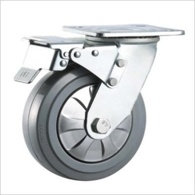 China rubber caster wheels heavy duty for sale