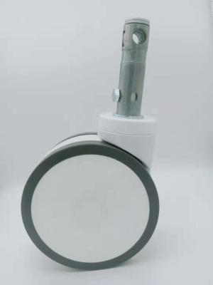 China 5 inch central locking stem medical caster for sale