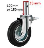 China Rubber Scaffold Caster With Stem for sale