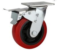 China Red PU Trolley Wheel for sale