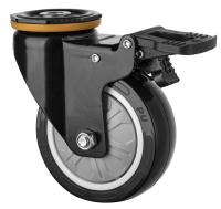 China American Medium Duty PU Caster 5 Inch for sale