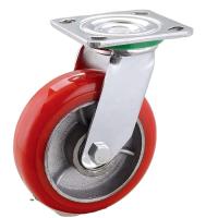 China orange polyurethane heavy duty caster for sale