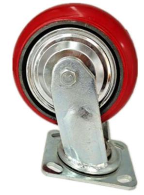 China 8 Inch Polyurethane Caster Wheel Cast Iron Casters Heavy Casters for sale