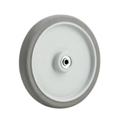 China 250mm Mobile Ice Bin Wheels , Gray Low Profile Castor Wheels 12mm Hole for sale