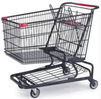 China 5 Inch American Shopping Cart Blue PU Wheels for sale