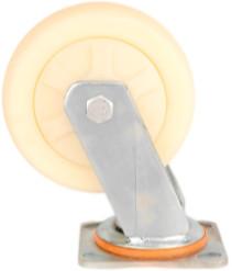 China Zinc Plated 5 Inch Shopping Cart Wheels Polyurethane Material for sale
