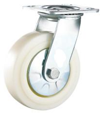 China 4'' Heavy Duty White PP Nylon Swivel Caster Wheels For Trolley for sale