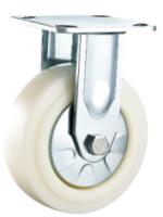 China 5'' Fixed Heavy Duty Nylon Polyamide Caster With Double Ball Bearing for sale