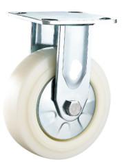 China 5'' Fixed Heavy Duty Nylon Polyamide Caster With Double Ball Bearing for sale