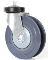 China Double Ball Bearing Heavy Duty Nylon Caster Wheels 250mm 8 Inch 5 Tons for sale