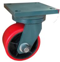 China 8 Inch White Nylon On Steel Heavy Duty Caster  5 Ton 5000kg for sale
