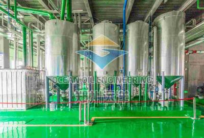 China Oil Pretreatment Plant 30-1500tons Capacity with Vibrating Sieve ISO9001 for sale