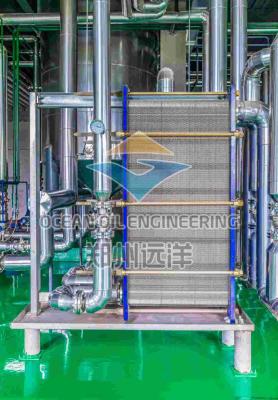 China Automatic Physical Edible Oil Refining Plant 200-500TPD Decoloring Deodorizing for sale