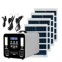 China Solar generator 1000W 220V 110V Lithium battery solar portable power bank station 1000W for sale