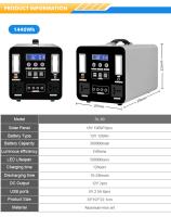 China Solar generator 1000W 220V 110V Lithium battery solar portable power bank station 1000W for sale
