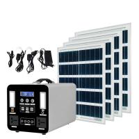 China Portable Solar Panel Power Station With Lifepo4 Battery Power Bank 1500W for sale