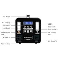 China Portable Solar Panel Power Station With Lifepo4 Battery Power Bank 1500W for sale
