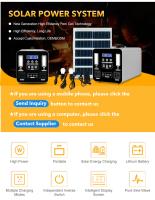 China Portable Solar Panel Power Station With Lifepo4 Battery Power Bank 1500W for sale