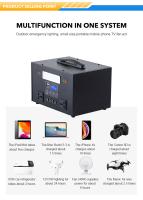 China Auto Emergency Portable Power Station Generator Power Bank 768WH 220V for sale