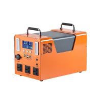 China Outdoor Solar Portable Power Station 1000W Orange Solar Generator for sale