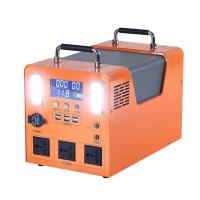 China Outdoor Solar Portable Power Station 1000W Orange Solar Generator for sale
