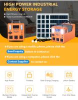 China Outdoor Solar Portable Power Station 1000W Orange Solar Generator for sale