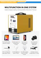 China Multi Functional Portable Solar Powered Generator 220V 500W 380WH for sale