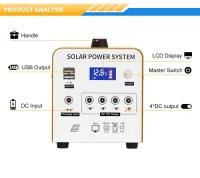 China Solar System Portable Power Station Generator To Charge Light And Fan for sale