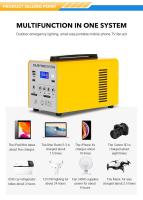 China Solar System Portable Power Station Generator To Charge Light And Fan for sale