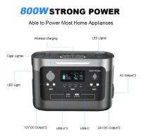 China 800W Portable Power Station Generator With Camping Mobile Lithium Battery for sale
