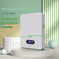 China Home Solar Wall Mounted Energy Storage Battery LiFePO4 Battery Hybrid System for sale
